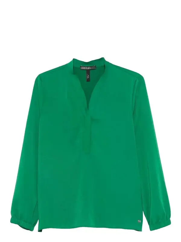 MARCCAIN V-neck Blouse - Green