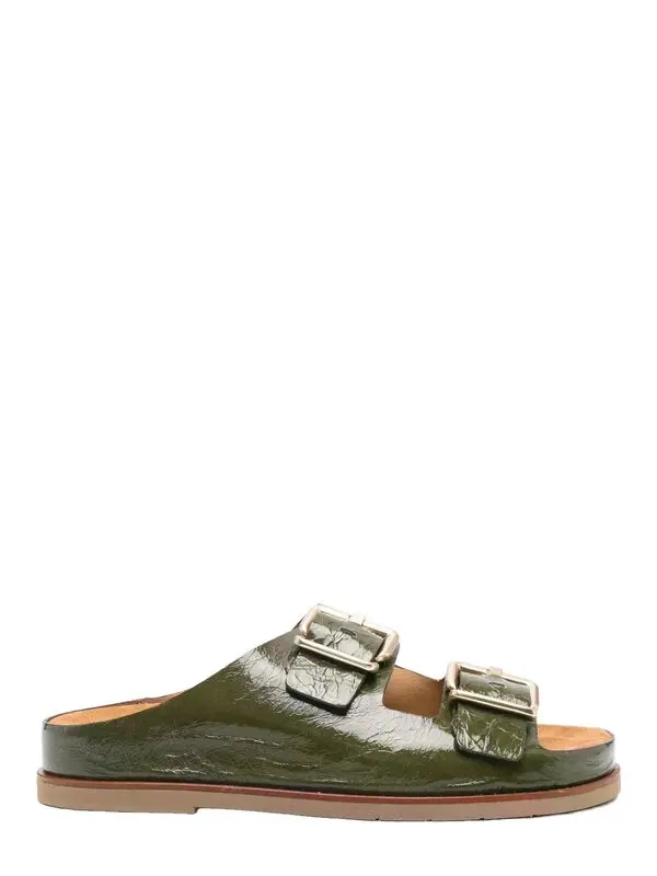 PEDRO MIRALLES Patent-leather Sandals - Green