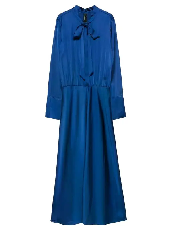 MARCCAIN Satin Midi Dress - Blue