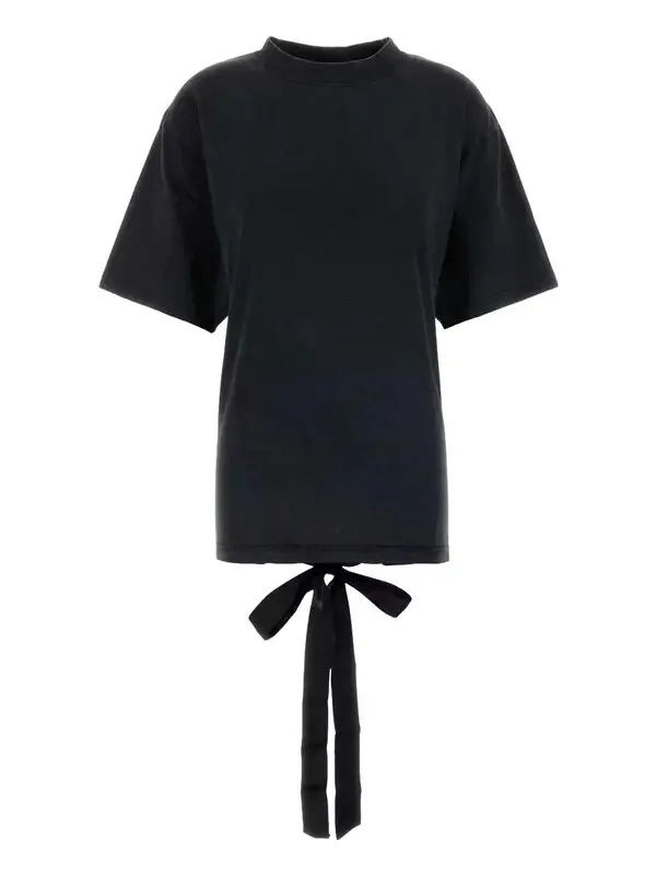 Balenciaga Lace-up Back T-shirt - Black