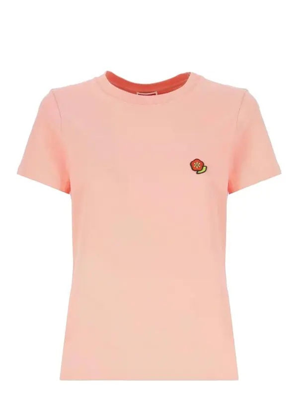 Kenzo Logo-embroidered T-shirt - Pink