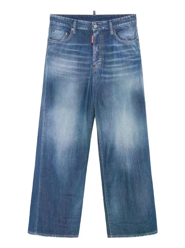 Dsquared2 Logo-embroidered Jeans - Blue