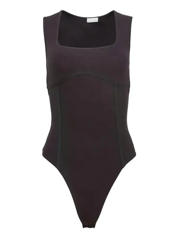 Fleur Du Mal Square-neck Bodysuit - Black