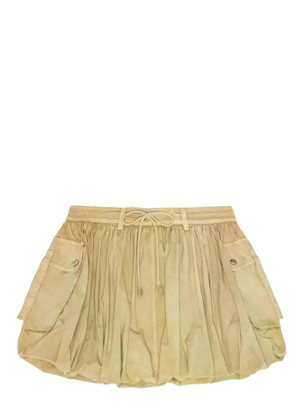 GANNI Washed Skirt - Neutrals