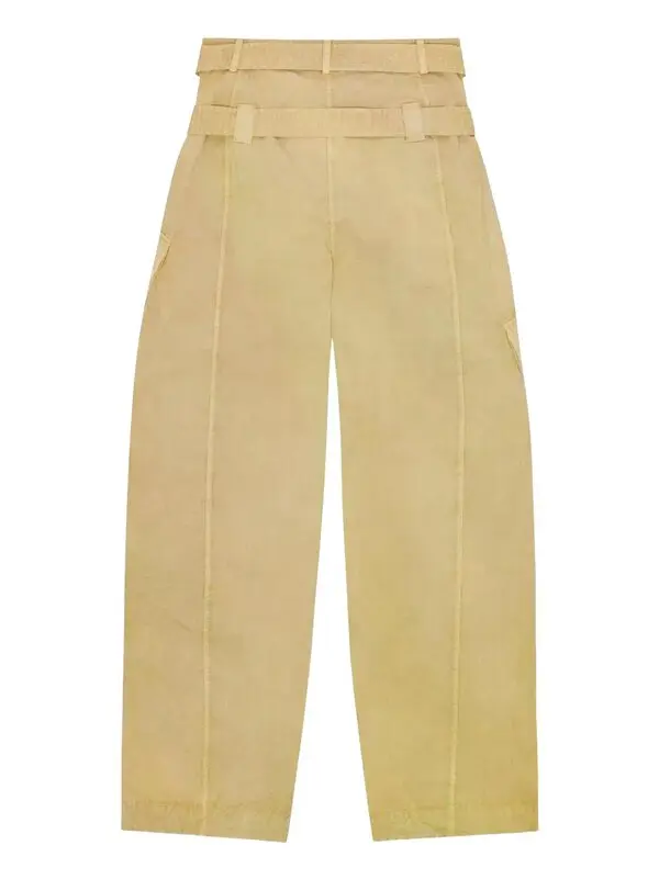 GANNI Cargo-pocket Trousers - Neutrals
