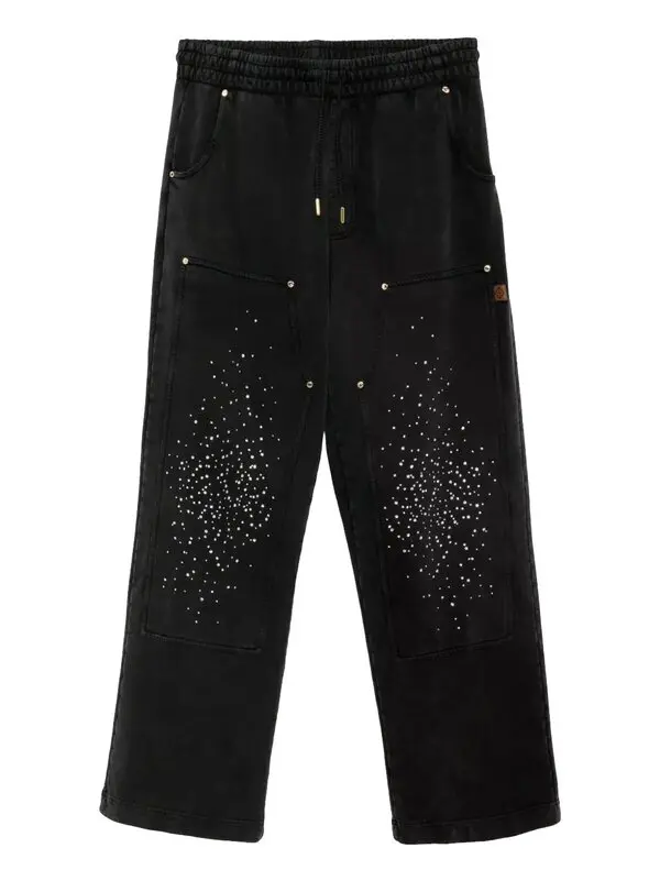 Casablanca La Premonition Crystal-embellished Pants - Black