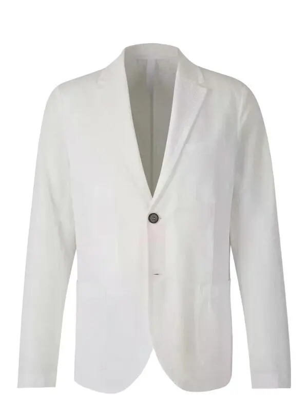 Harris Wharf London Textured Single-breasted Blazer - White
