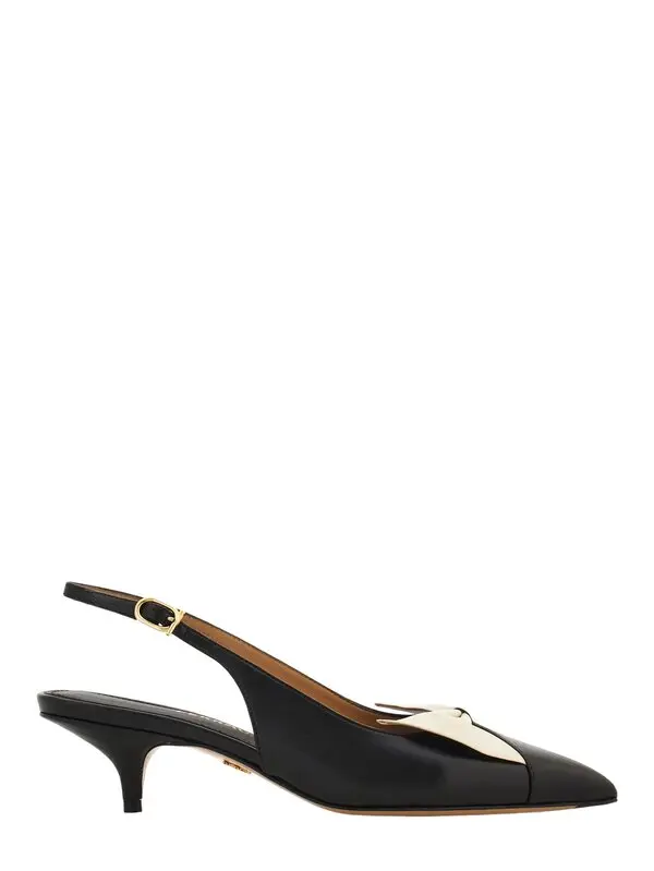 FERRAGAMO Soft Bow Slingback Pumps - Black