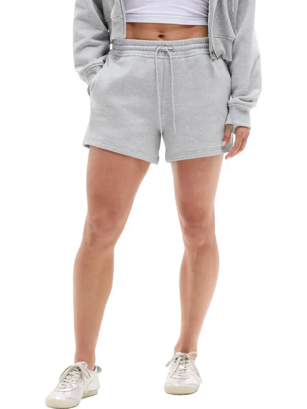 Athleta Mid-rise Fleece 4" Short - Grey