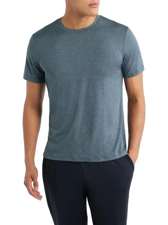 Zella Dynamic Crewneck T-shirt - Blue Slate