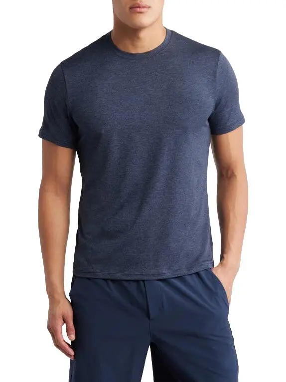Zella Dynamic Crewneck T-shirt - Navy Eclipse