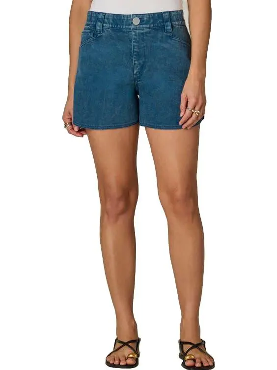 Wit & Wisdom Skyrise Dolphin Hem Denim Shorts - Moroccan Blue