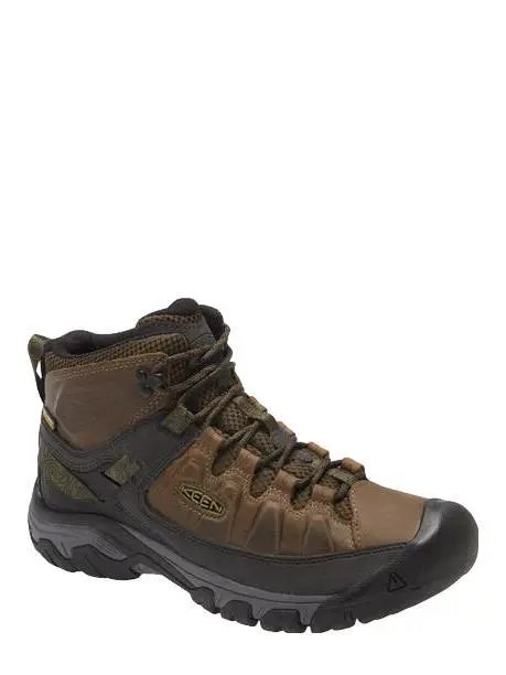 Keen Targhee Iii Mid Waterproof Hiking Boots - Olive/black