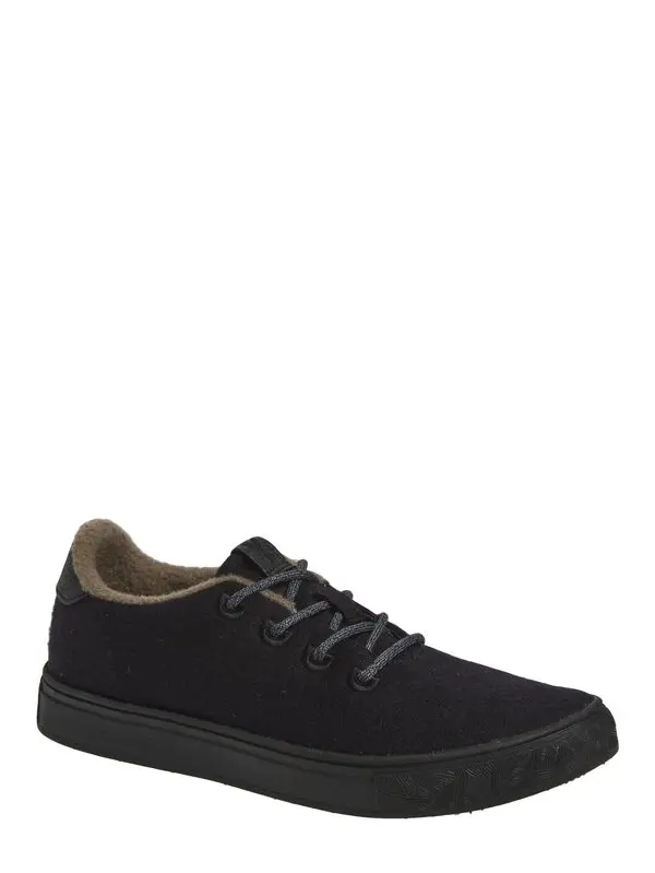YY NATION Cirro Wool Blend Low Top Sneaker - Black / Black