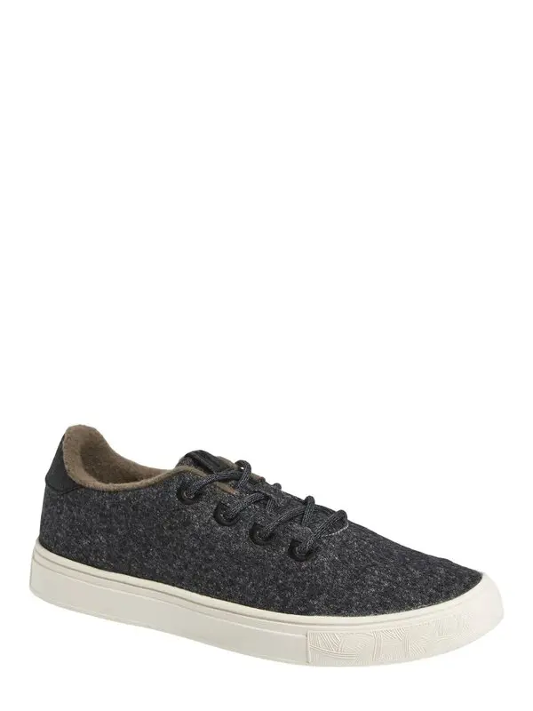 YY NATION Cirro Wool Blend Low Top Sneaker - Charcoal / White