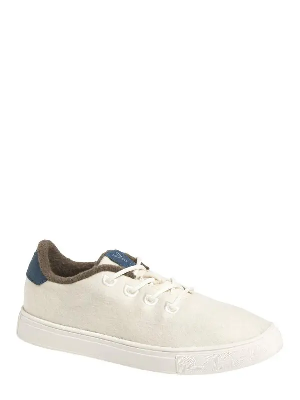 YY NATION Cirro Wool Blend Low Top Sneaker - Off White / White
