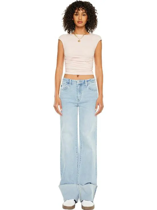 KANCAN Franny High-rise Flare Jeans - Light Wash