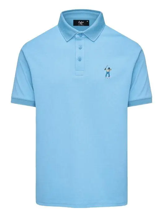 EASTSIDE GOLF Core Embroidered Piqué Polo - Polaris Blue