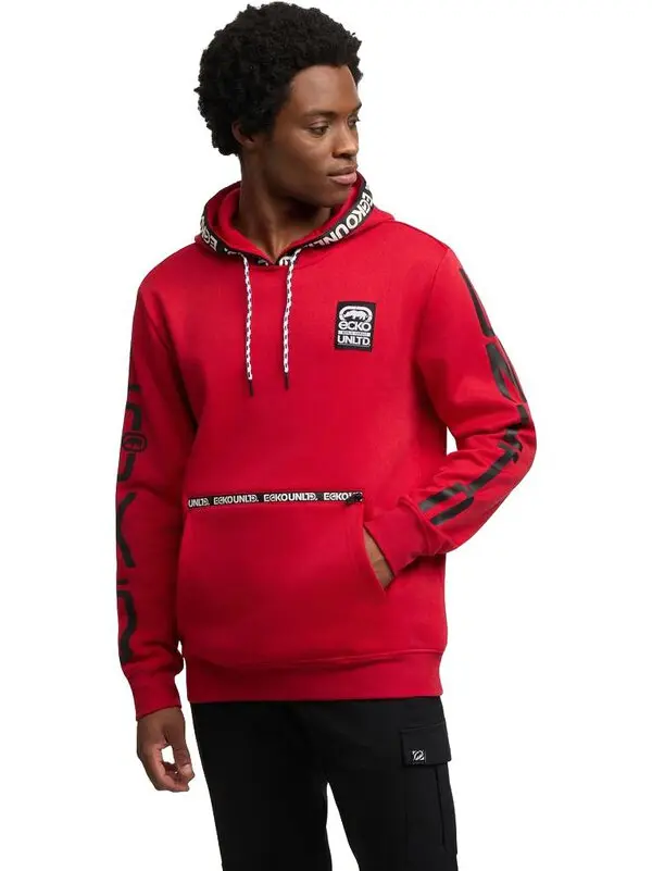 ECKO UNLTD. Arm Stamps Hoodie - True Red