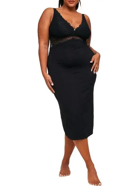 ADORE ME Tyler Midi Slip - Black