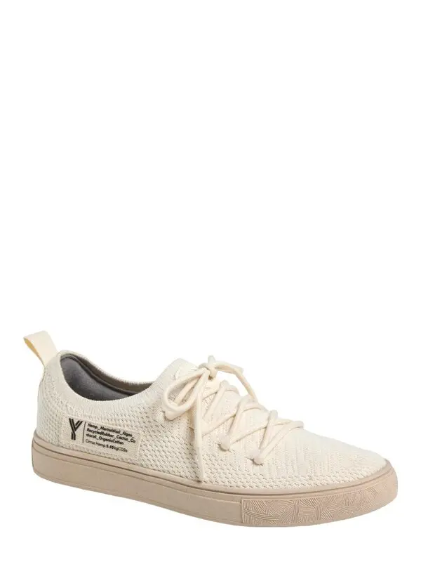 YY NATION Cirrus Hemp & Wool Low-top Sneakers - Off White / Natural