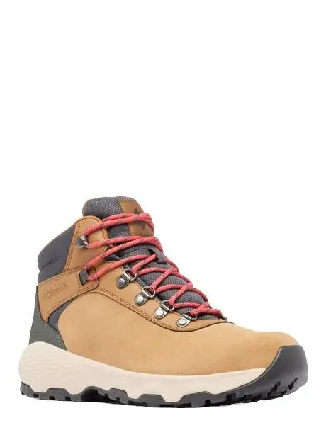 Columbia Newton Wander™ Waterproof Hiking Boot - Elk/ Sunset Red