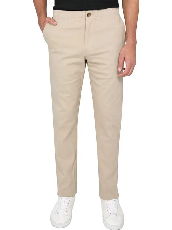 CON.STRUCT Slim-fit Drawstring Trousers - Khaki