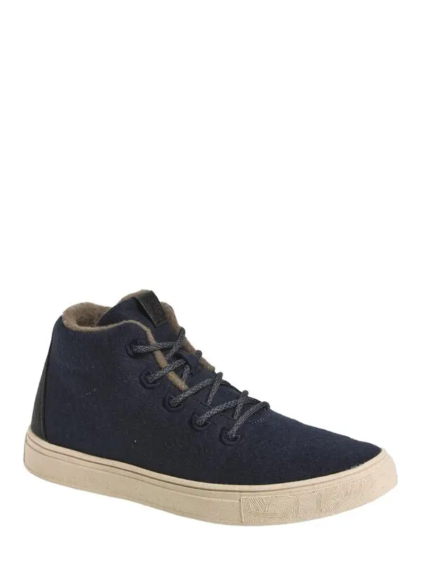 YY NATION Alto Water Resistant Wool Blend High-top Sneakers - Sky Captain / Natural