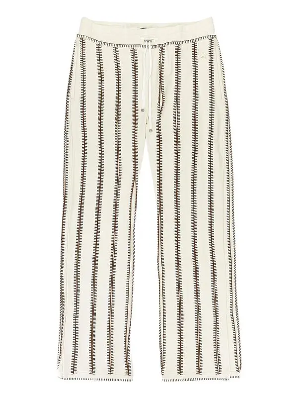 Amiri Stitch Flare Track Pants - Cream