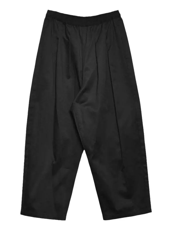 MAISON MARGIELA Pleated Cropped Trousers - Black