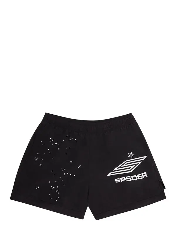 SP5DER Pro Double Layer Short - Black