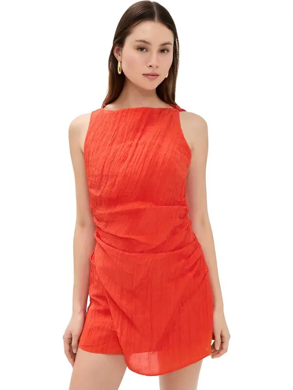 Sir The Label Ligera Mini Dress - Tangerine