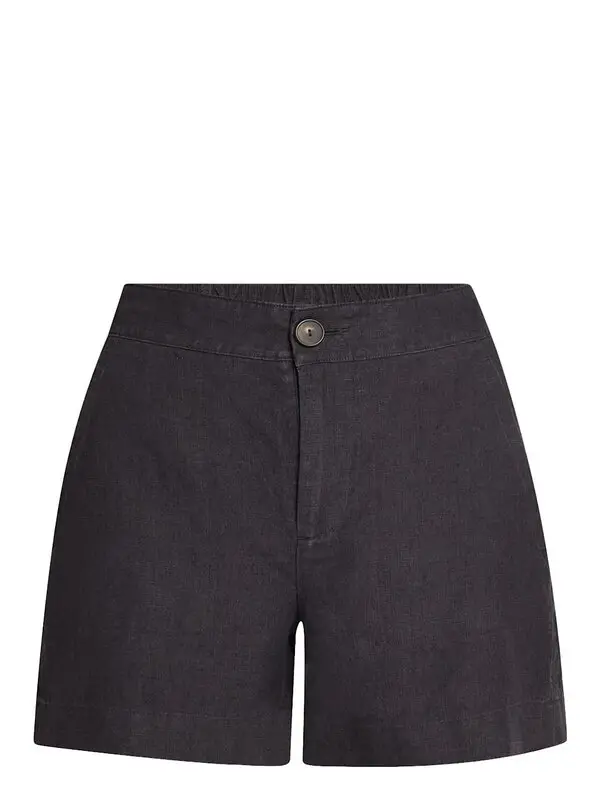 Vince Mid-rise Hemp Shorts - Blue