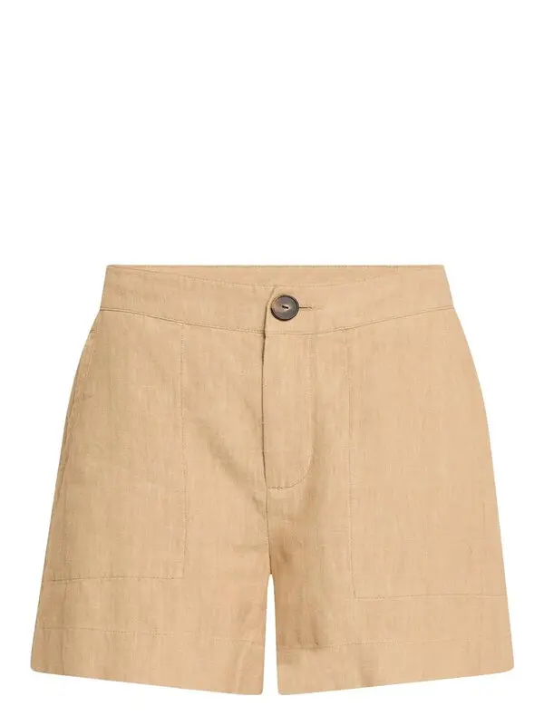 Vince Mid-rise Hemp Shorts - Ltbrwn