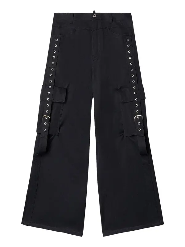 Off-White Buckles Cargo Pants - Black