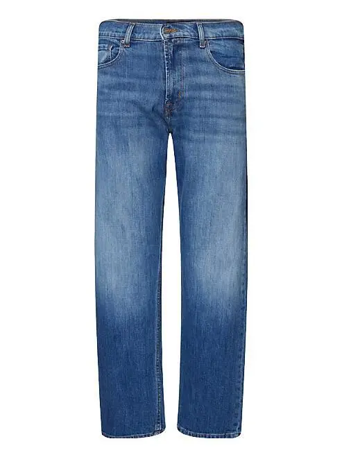 7 For All Mankind Modern Straight-leg Stretch-denim Jeans - Revival