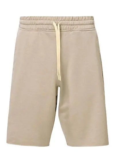 ALLSAINTS Helix Straight-fit Cotton-jersey Shorts - Mire Brown