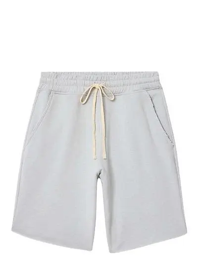 ALLSAINTS Helix Straight-fit Cotton-jersey Shorts - Soft Ash Grey