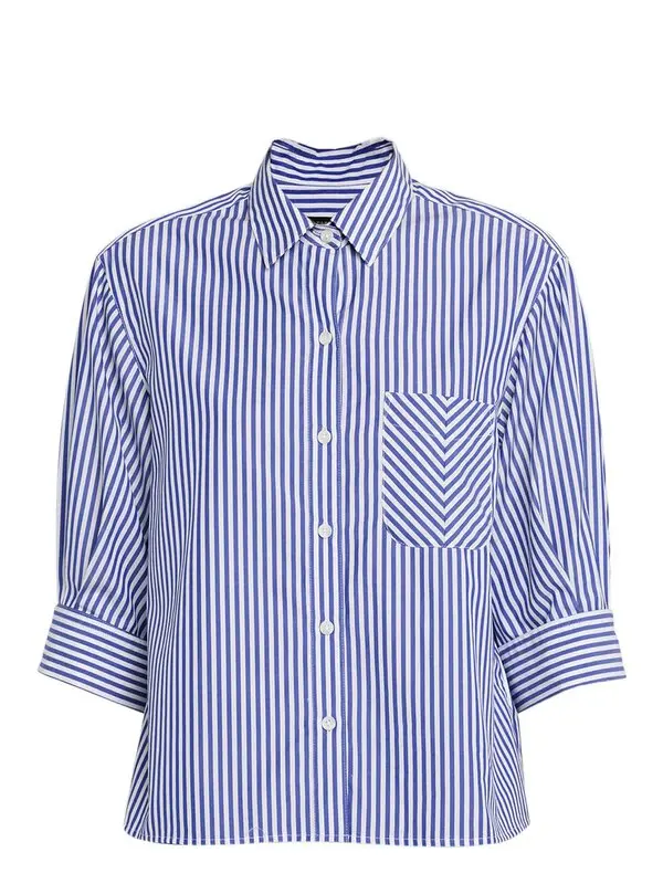 Rag & Bone Lucia Stripe Poplin Shirt - Nvyst