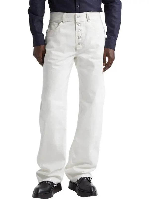 Alexander McQueen Straight Leg Jeans - Optical White