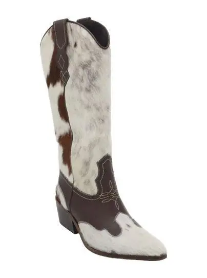 STIVALI NEW YORK Nirvana Western Cowboy Boots - White Cowhide