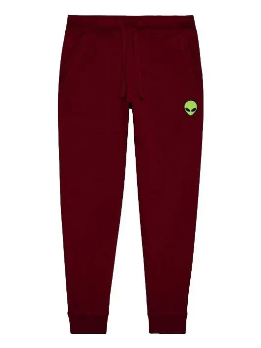 DALIX Alien Midweight Fleece Jogger Pant - Burgundy