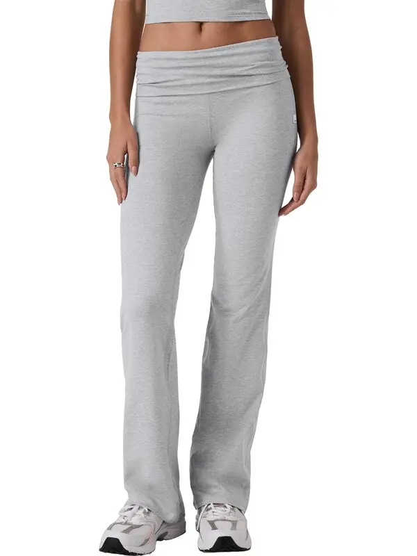 Vuori Halo Foldover Pant - Pale Grey Heather
