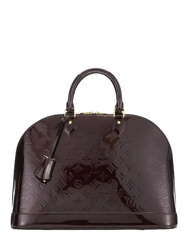 LOUIS VUITTON Amarante Monogram Vernis Alma - Burgundy