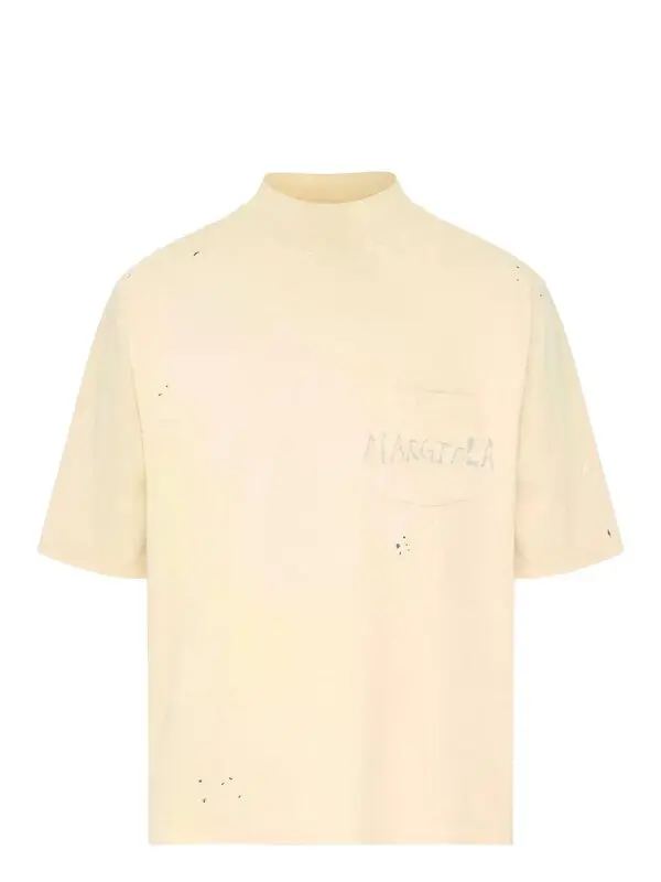MAISON MARGIELA Logo-print T-shirt - Neutrals