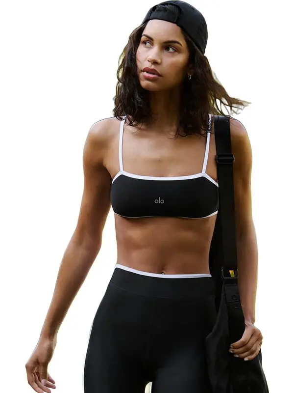 Alo Yoga Airlift Charger Bra - Black/white