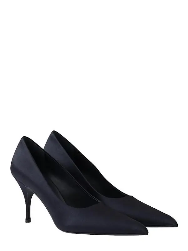 Prada Satin Pumps - Navy