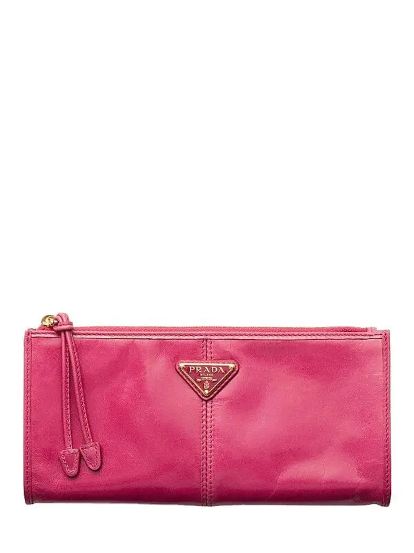 Prada Leather Pouch - Pink
