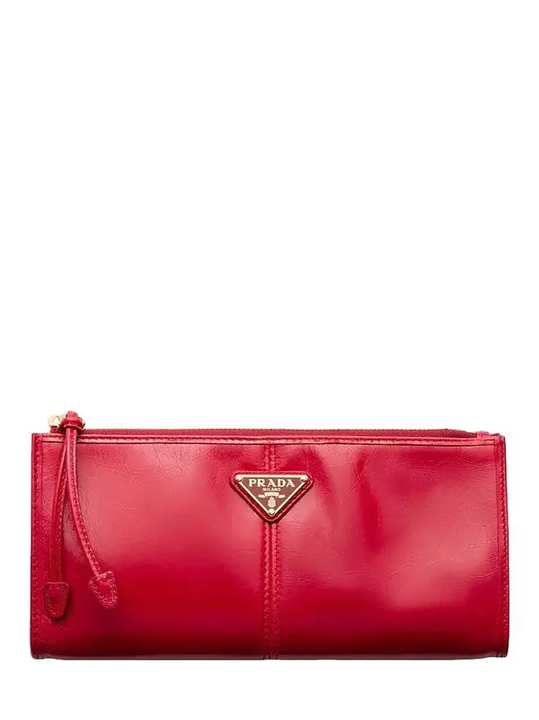 Prada Leather Pouch - Red