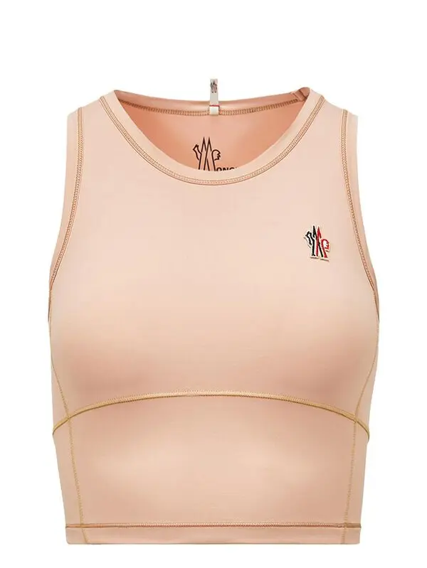 Moncler Logo Tank Top - Pink
